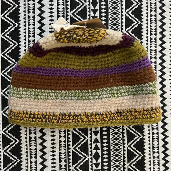 Kusan | Accessories | Kusan Wool Crochet Beanie 88 Wool Nepal Genuine ...